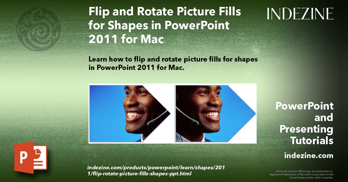 Flip and Rotate Picture Fills for Shapes in PowerPoint 2011 for Mac