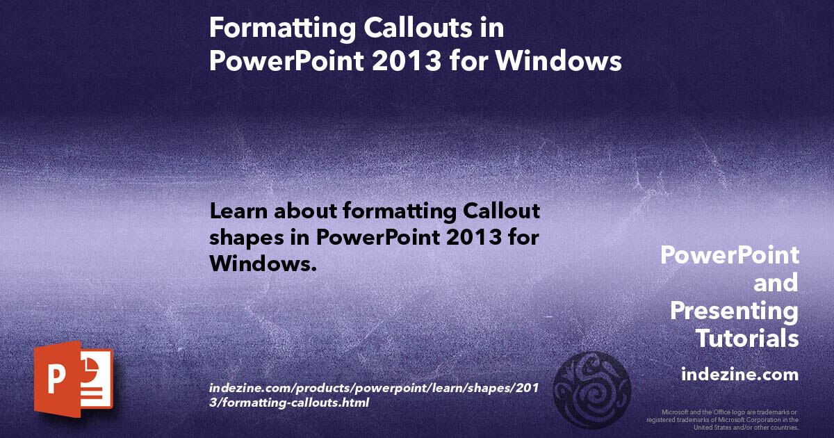 Formatting Callouts in PowerPoint 2013 for Windows