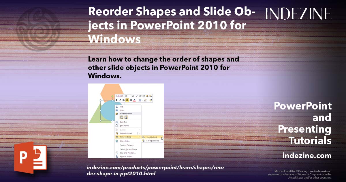 Reorder Shapes and Slide Objects in PowerPoint 2010 for Windows