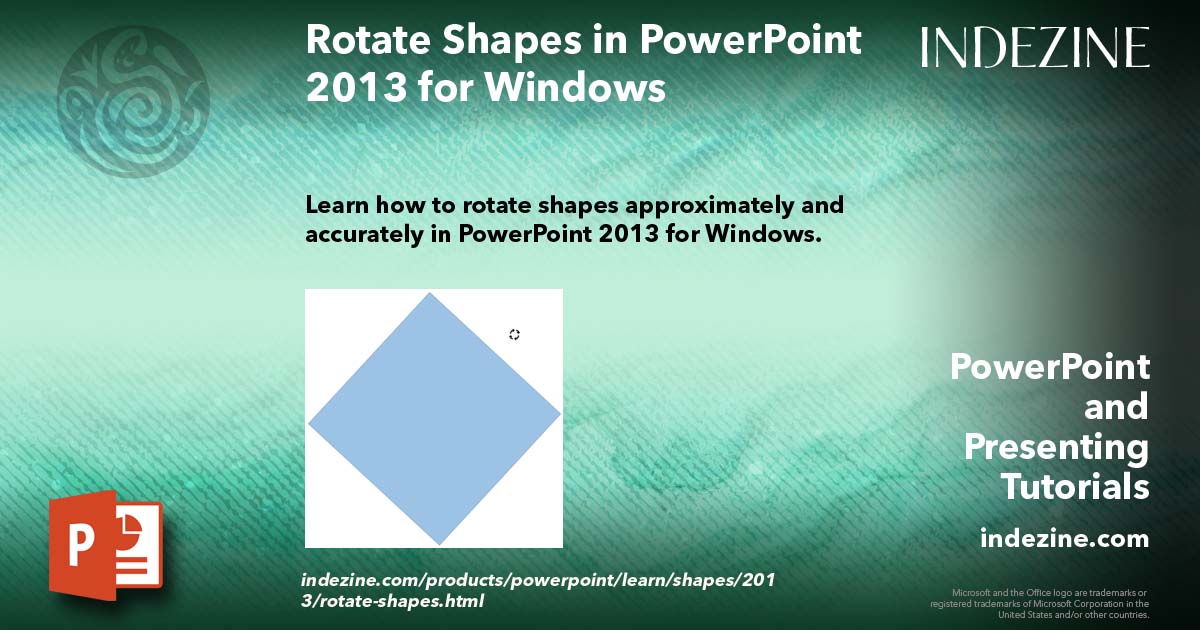 Rotate Shapes in PowerPoint 2013 for Windows