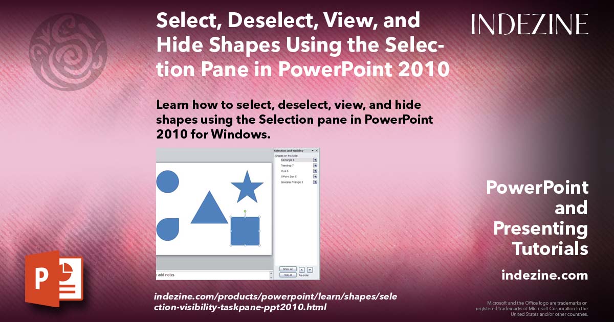 Select, Deselect, View, and Hide Shapes Using the Selection Pane in ...