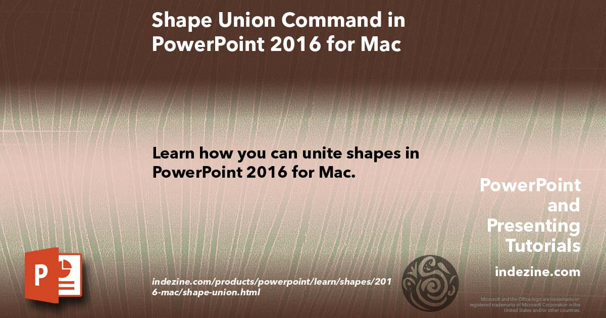 Shape Union Command in PowerPoint 2016 for Mac