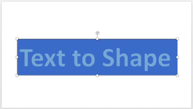 Convert Text to Shapes by Intersecting in PowerPoint 2016 for Mac