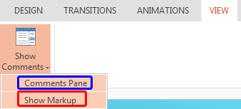 Commenting in PowerPoint Online