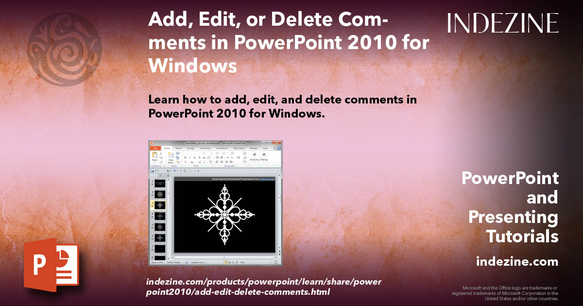 Add, Edit, or Delete Comments in PowerPoint 2010 for Windows