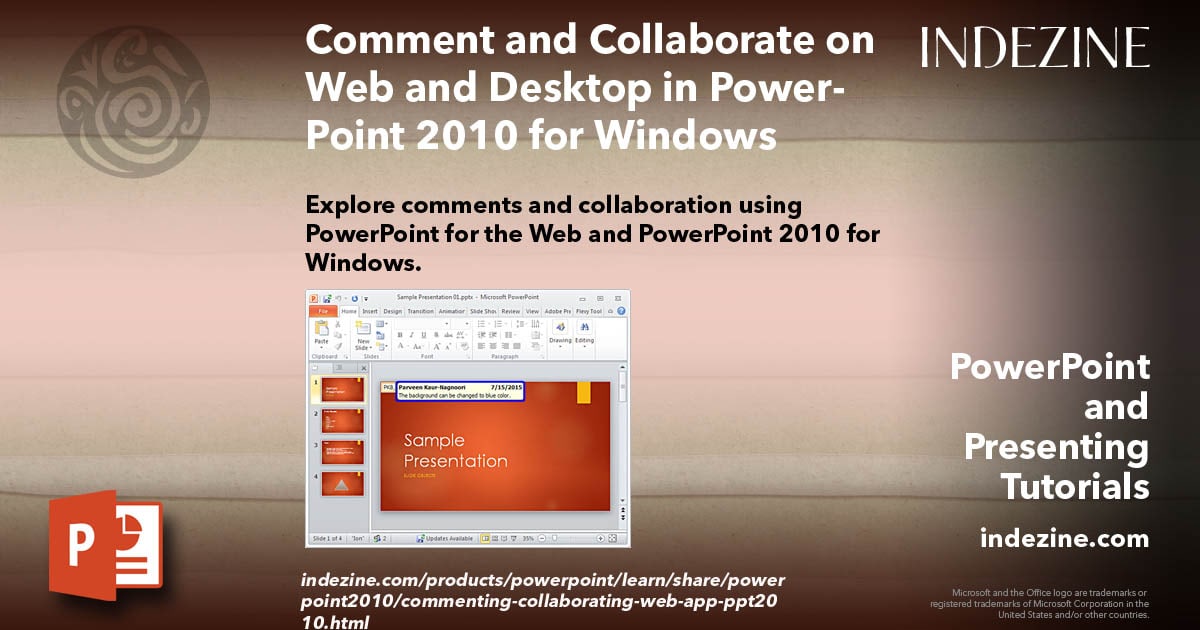Comment and Collaborate on Web and Desktop in PowerPoint 2010 for Windows