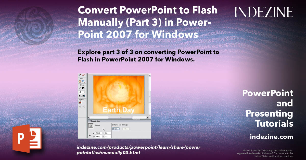 Convert PowerPoint to Flash Manually (Part 3) in PowerPoint 2007 for ...