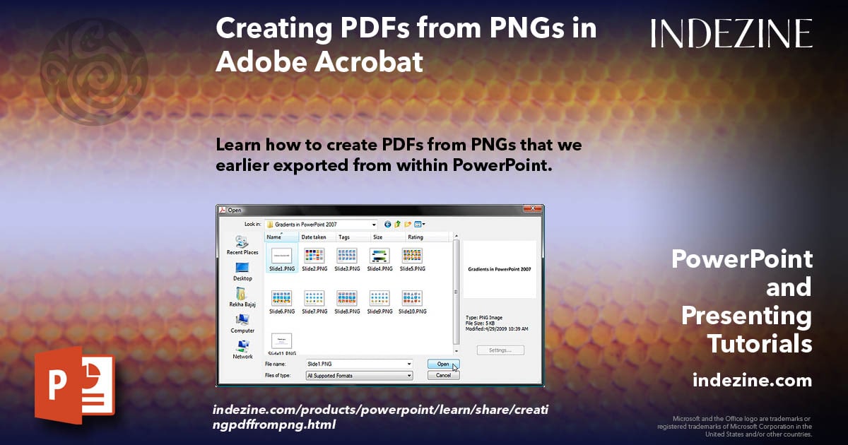 Creating PDFs from PNGs in Adobe Acrobat