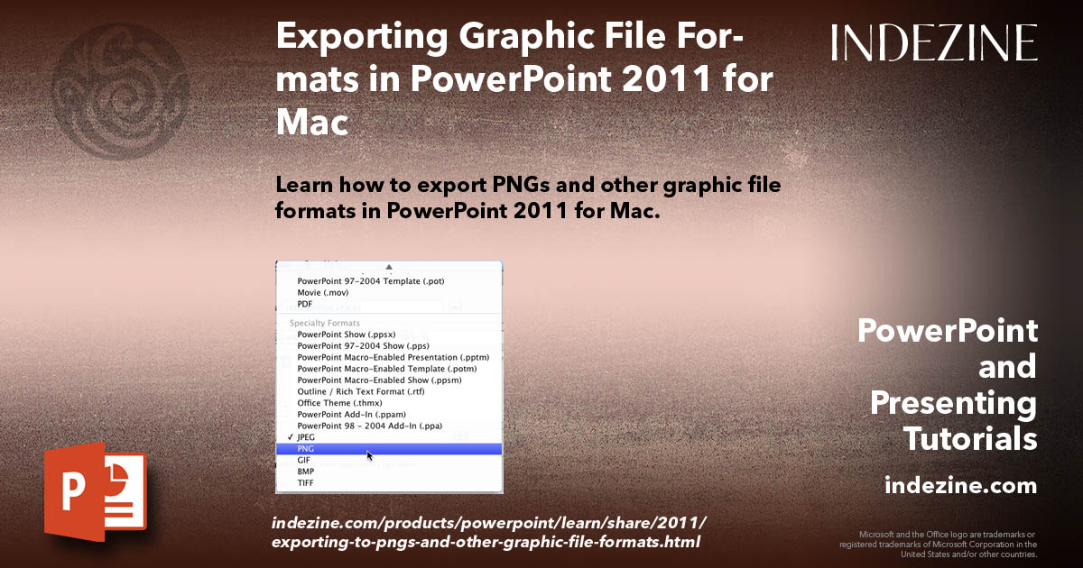 Exporting Graphic File Formats in PowerPoint 2011 for Mac
