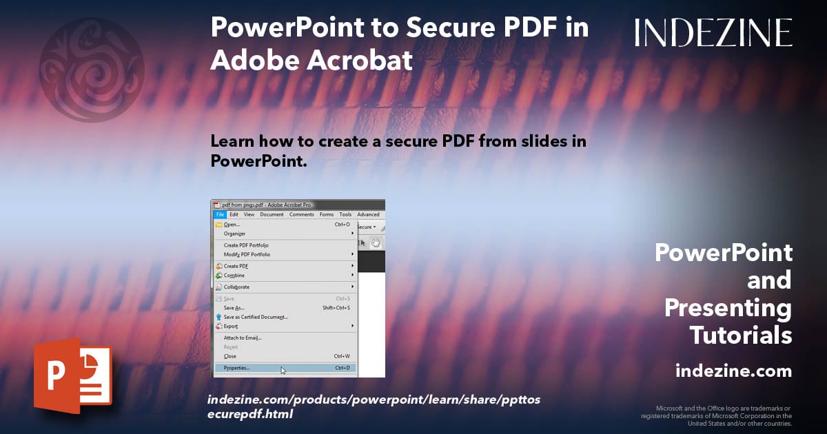 PowerPoint to Secure PDF in Adobe Acrobat