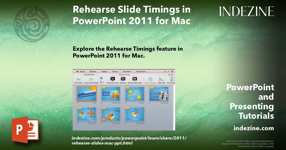 Rehearse Slide Timings in PowerPoint 2011 for Mac