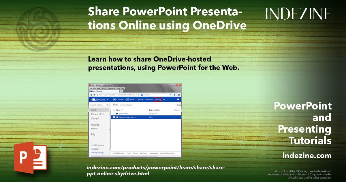 Share PowerPoint Presentations Online using OneDrive