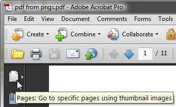 Reordering Slide Pages in Adobe Acrobat