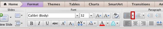 Change Bullet Styles in PowerPoint 2011 for Mac