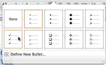 Change Bullet Styles in PowerPoint 2011 for Mac
