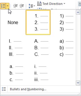 Change the Numbered List Style in PowerPoint 2010 for Windows