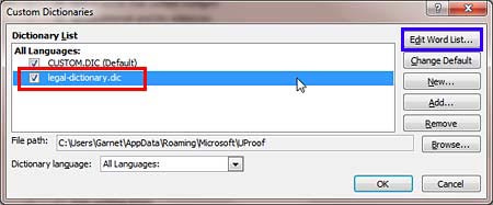 Creating and Editing Custom Dictionaries in PowerPoint 2010 for Windows