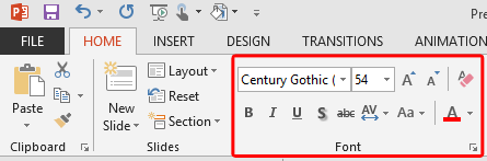Changing Fonts and Other Text Options for Charts in PowerPoint 2013 for ...