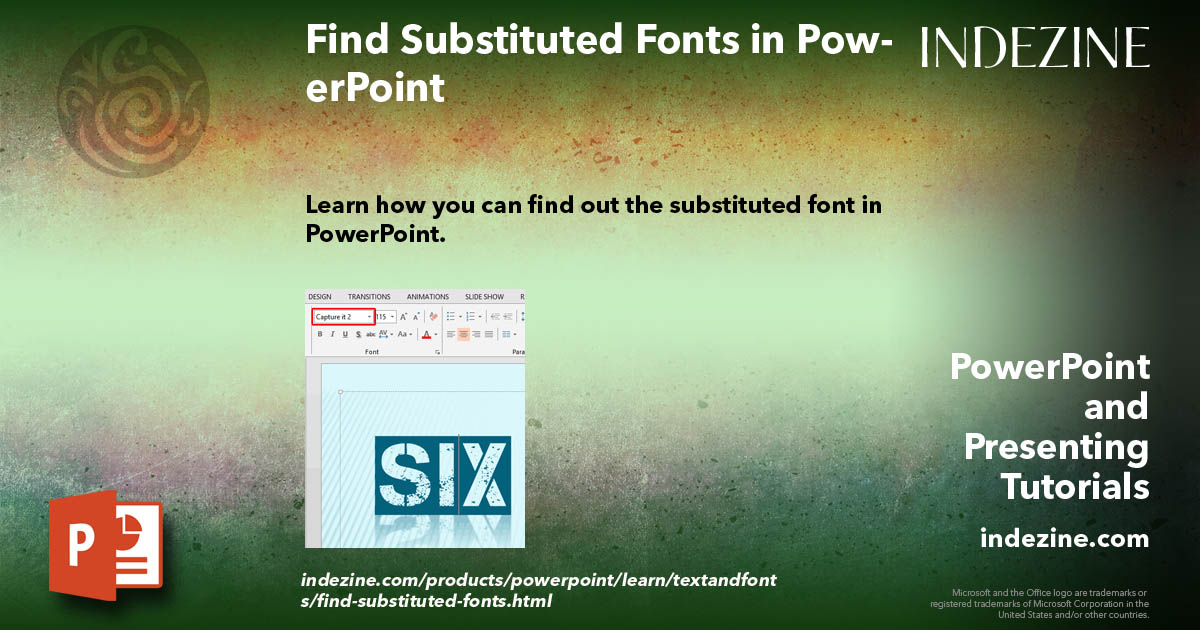 Find Substituted Fonts in PowerPoint
