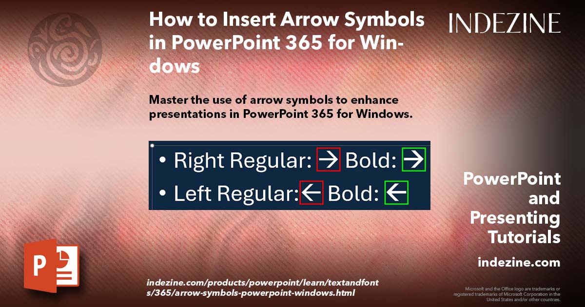 How to Insert Arrow Symbols in PowerPoint 365 for Windows