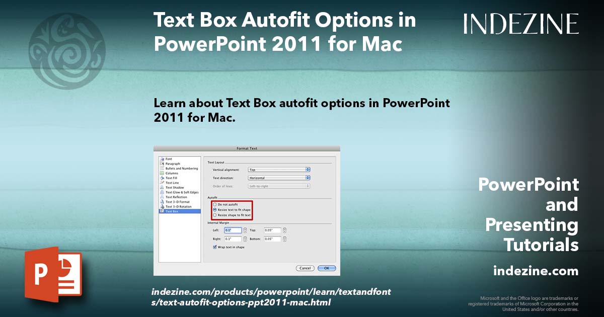 Text Box Autofit Options in PowerPoint 2011 for Mac