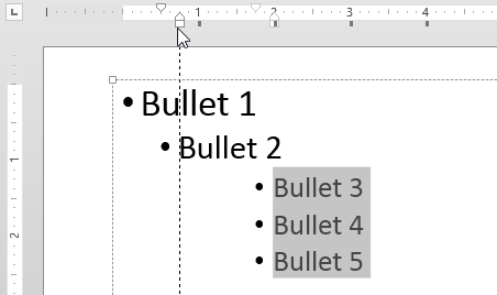 Tweak Bulleted Paragraphs With Left Indent Marker in PowerPoint 2013 ...