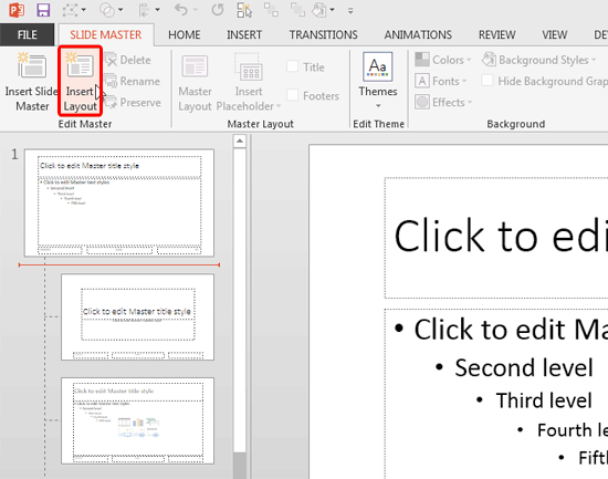 Add New Slide Layouts in PowerPoint 2013 for Windows