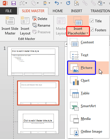 Formatting Picture Placeholders in PowerPoint 2013