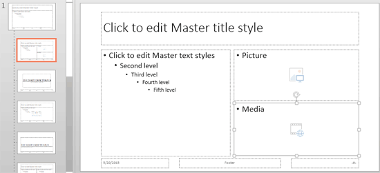 Inserting New Placeholders Within Slide Layouts in PowerPoint 2013 for ...