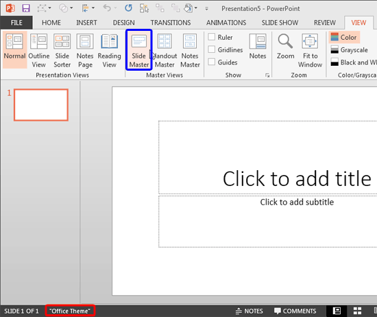 Changing Location of Slide Numbers in PowerPoint 2013 for Windows