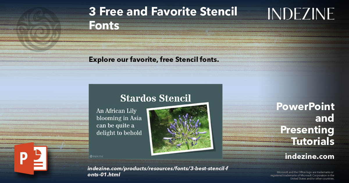 3 Free and Favorite Stencil Fonts