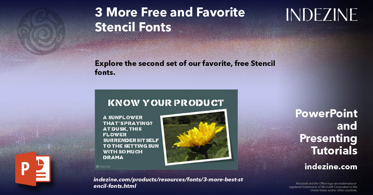 3 More Free and Favorite Stencil Fonts
