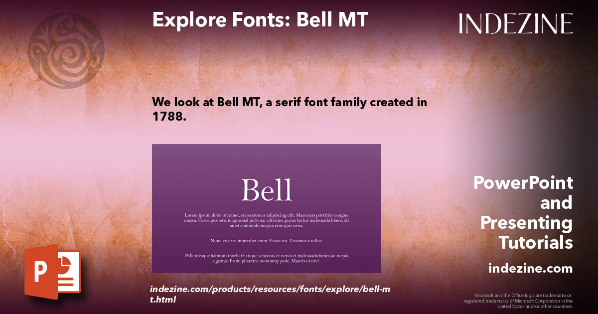 Explore Fonts: Bell MT