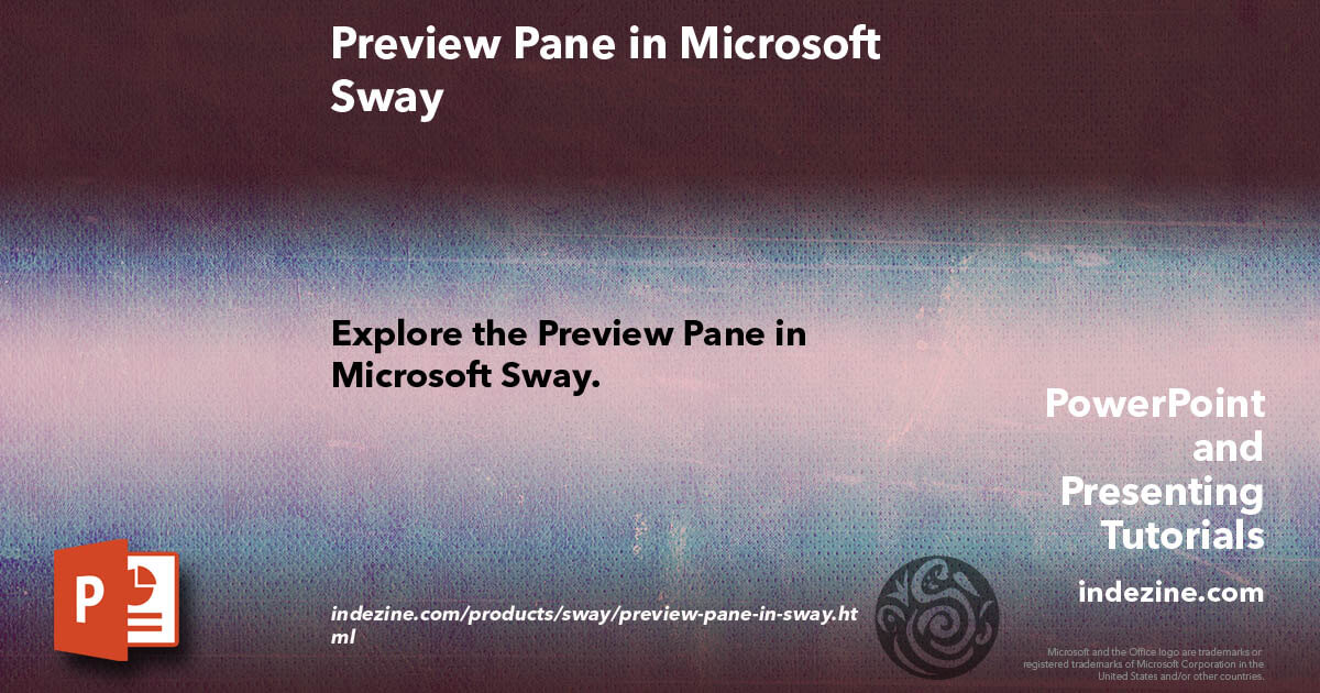 Preview Pane in Microsoft Sway