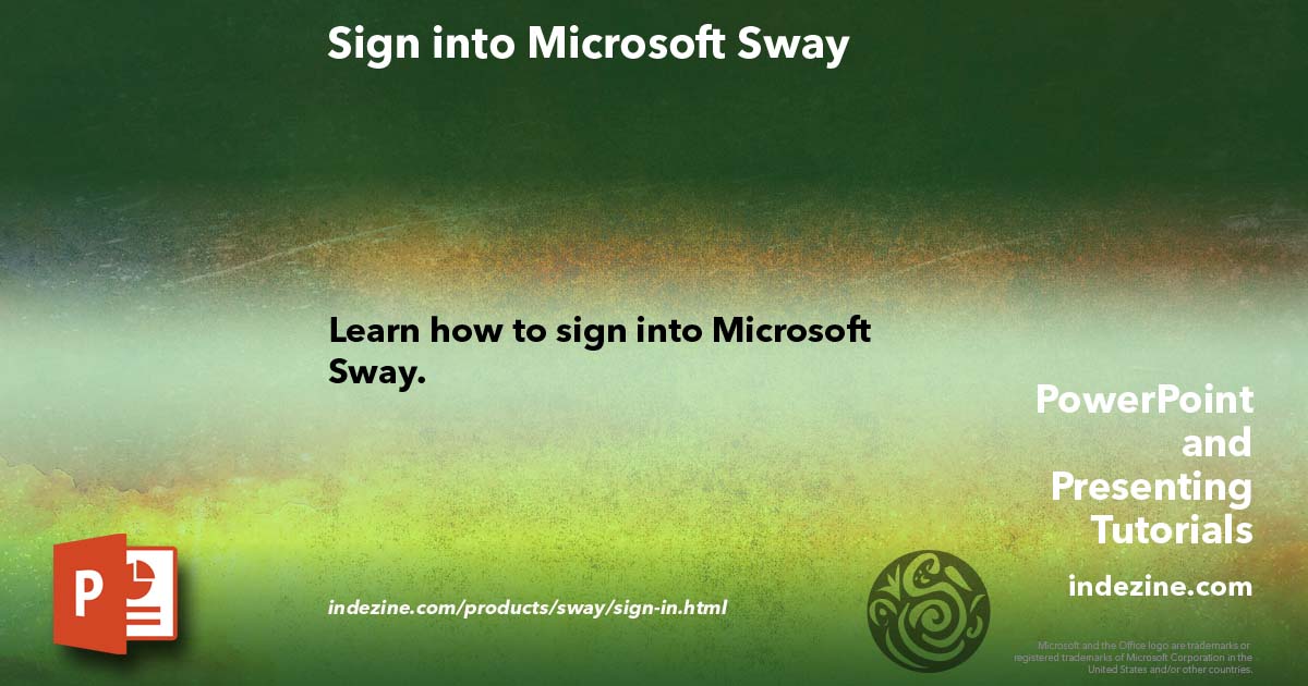 Sign into Microsoft Sway