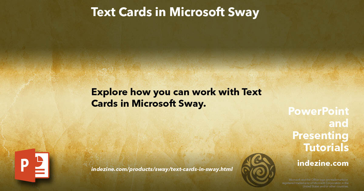 Text Cards in Microsoft Sway