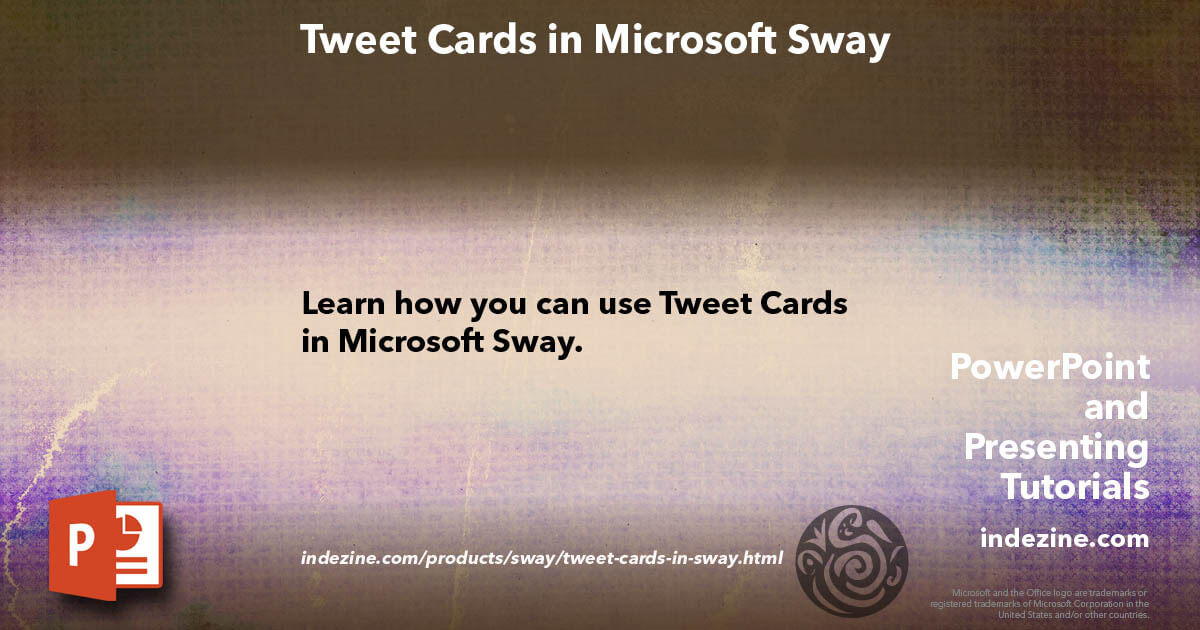 Tweet Cards in Microsoft Sway