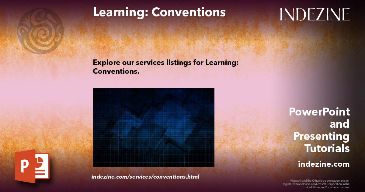Learning: Conventions