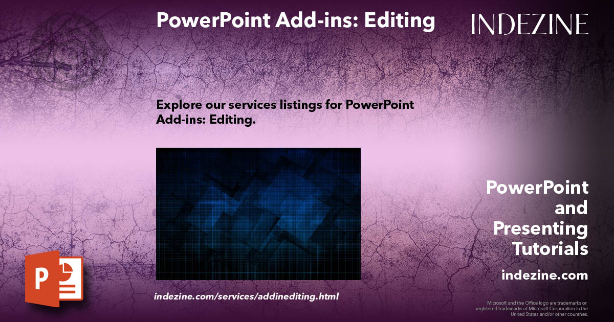 PowerPoint Add-ins: Editing