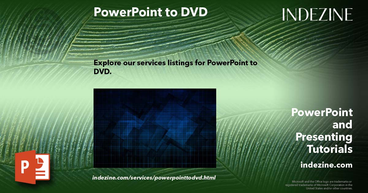 PowerPoint to DVD