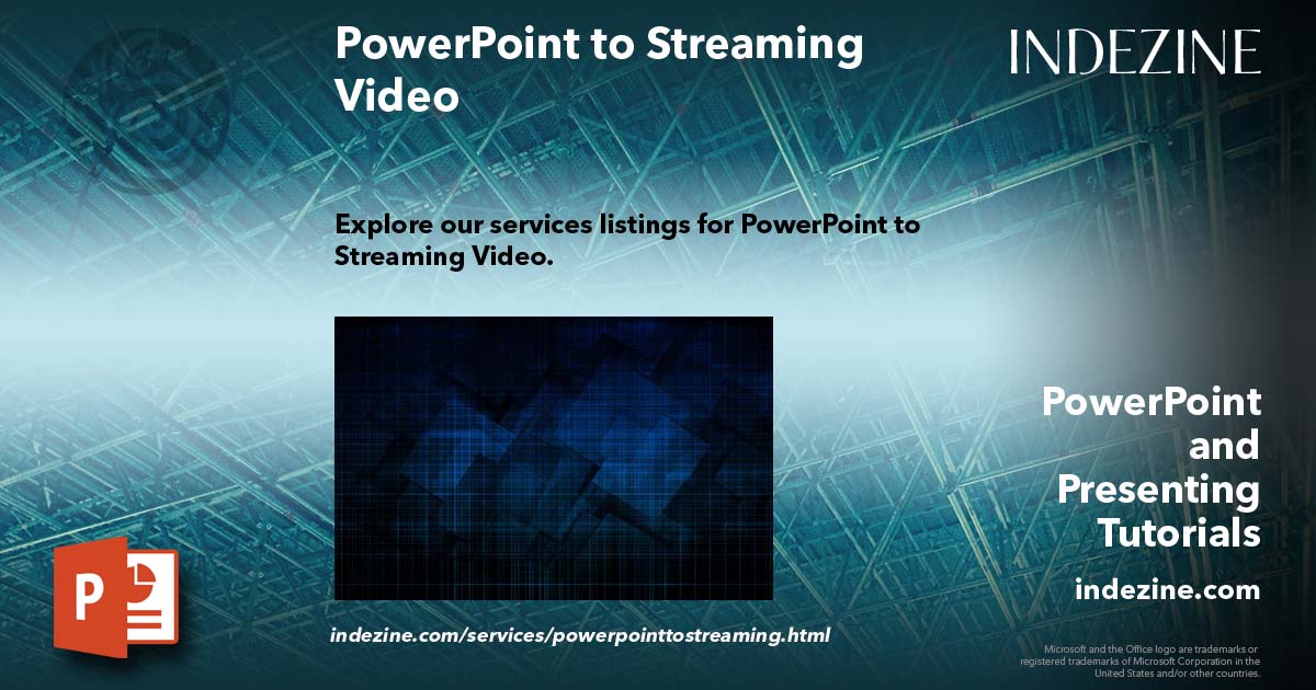 PowerPoint to Streaming Video